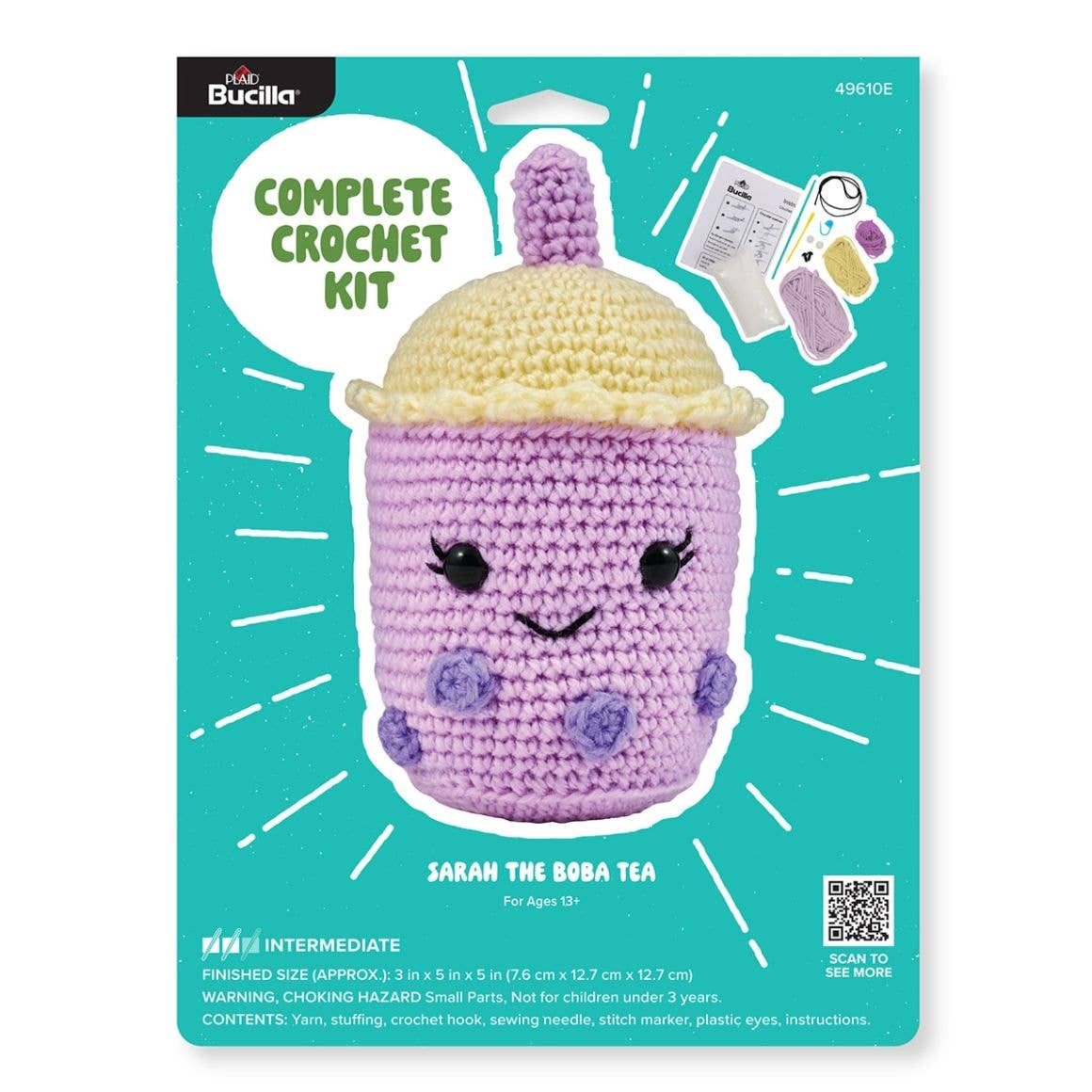 Crochet Kit - Sarah the Boba Tea – sawdust.n.glitter